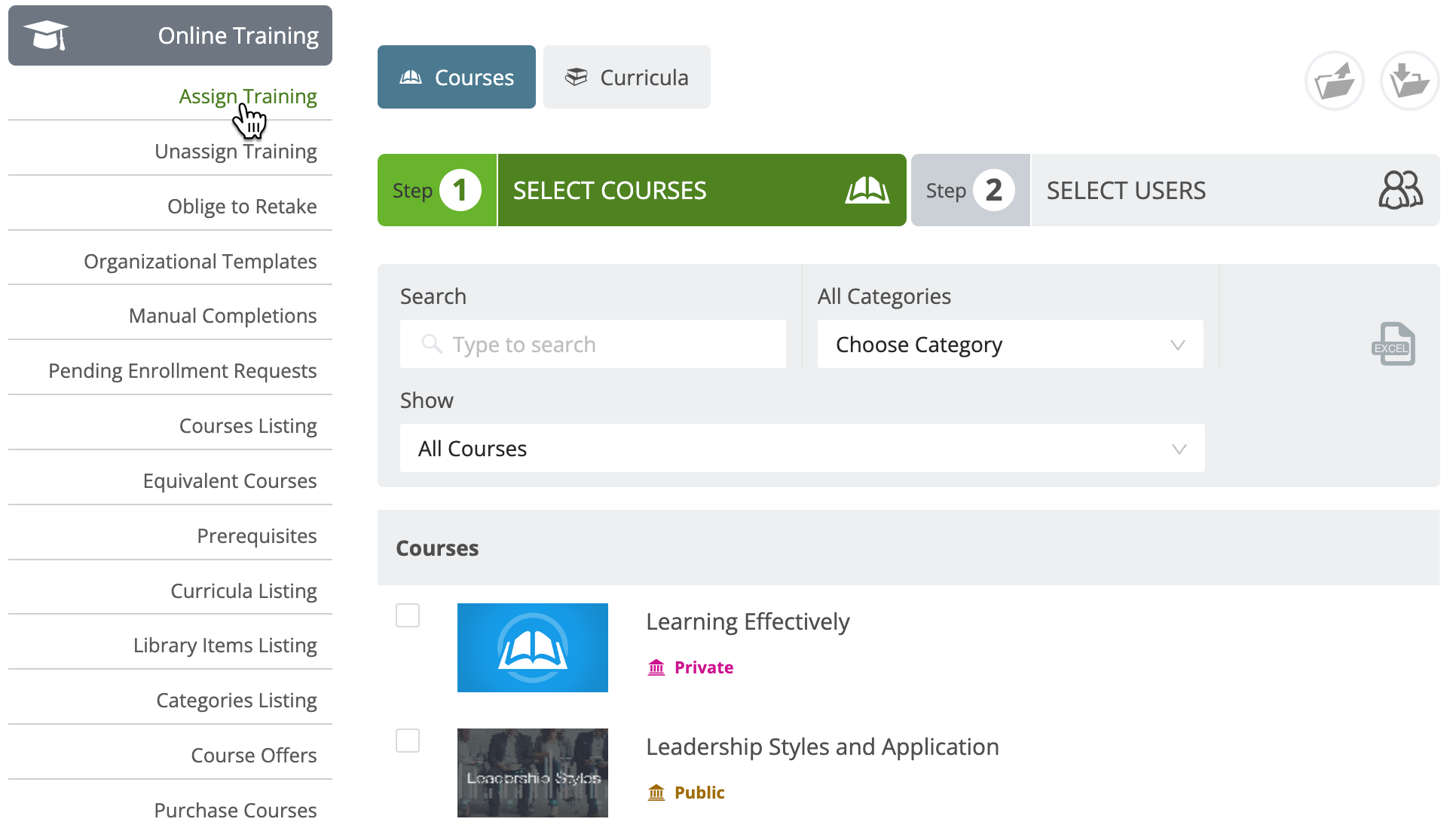 Assigning Multiple Courses to Multiple Users – Schoox Support Center Assigning Multiple Courses to Multiple Users – Schoox Support Center
