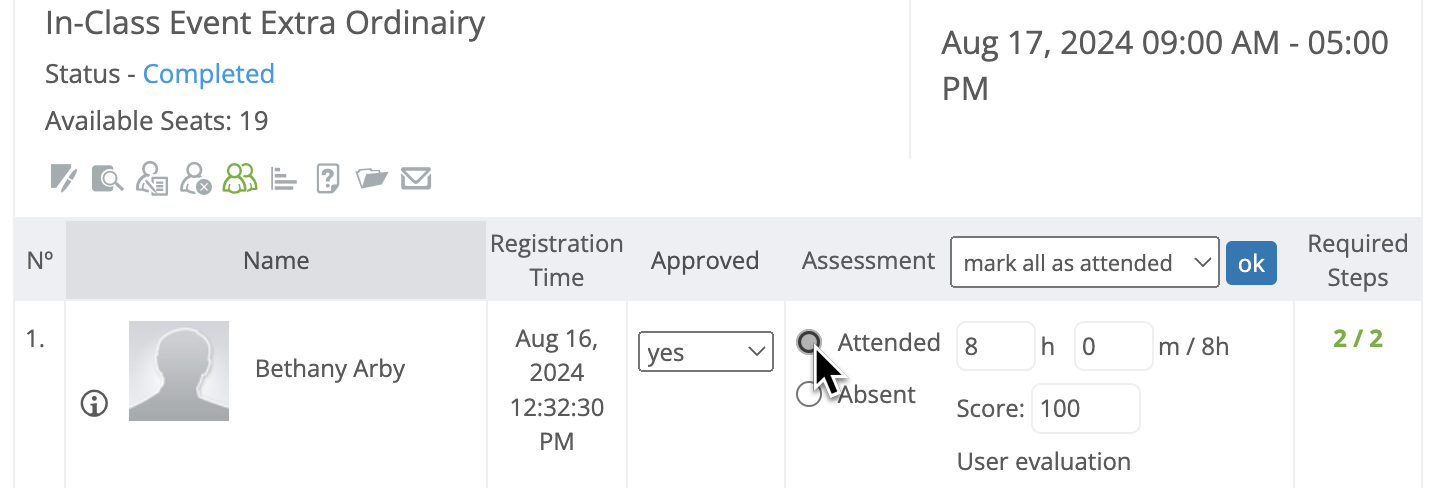Triggering the Questionnaire/Poll With Event Attendance – Schoox ...