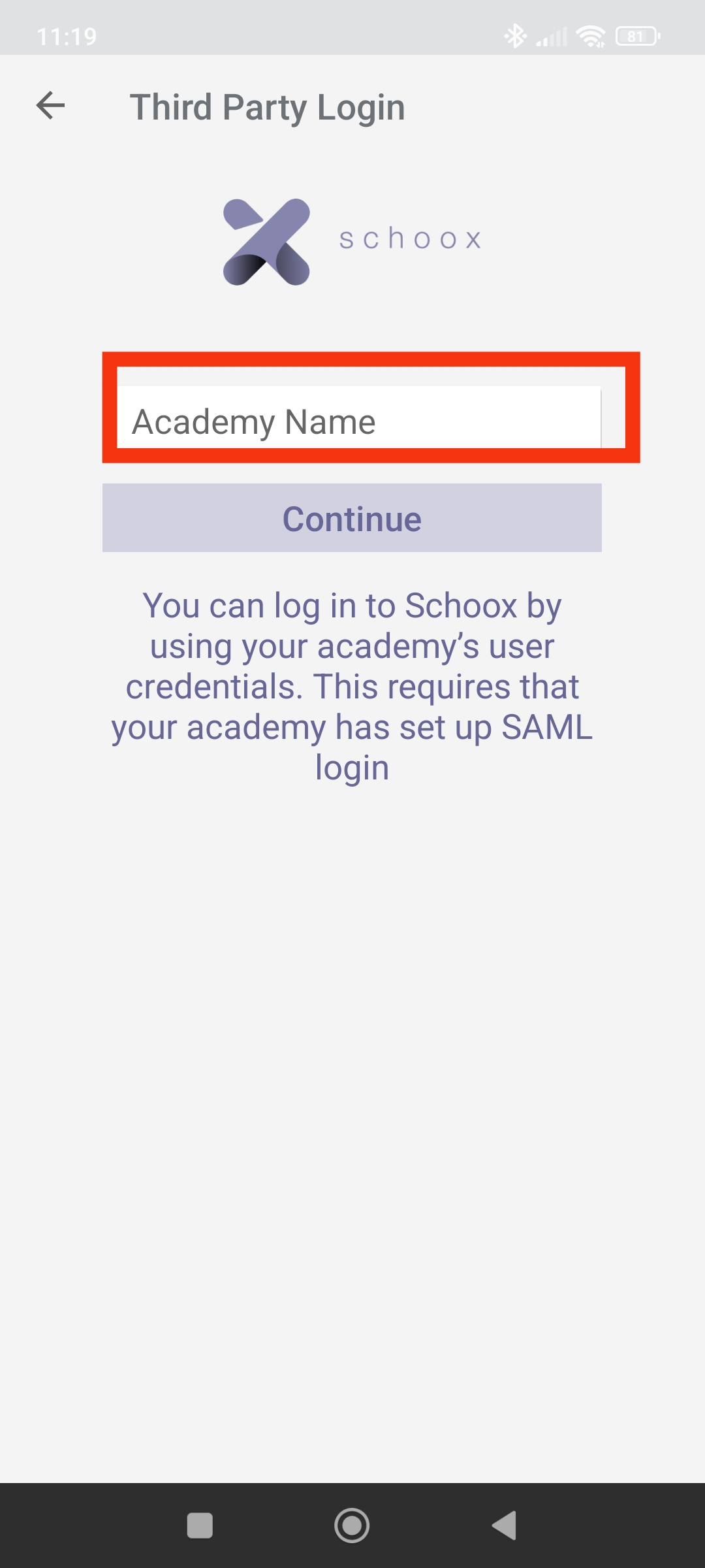 Having issues trying to log in via Mobile app? – Schoox Support Center