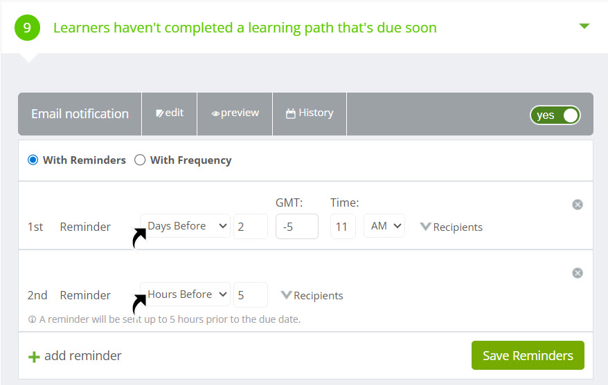 Understanding Manager Notifications for Upcoming Course and Learning ...